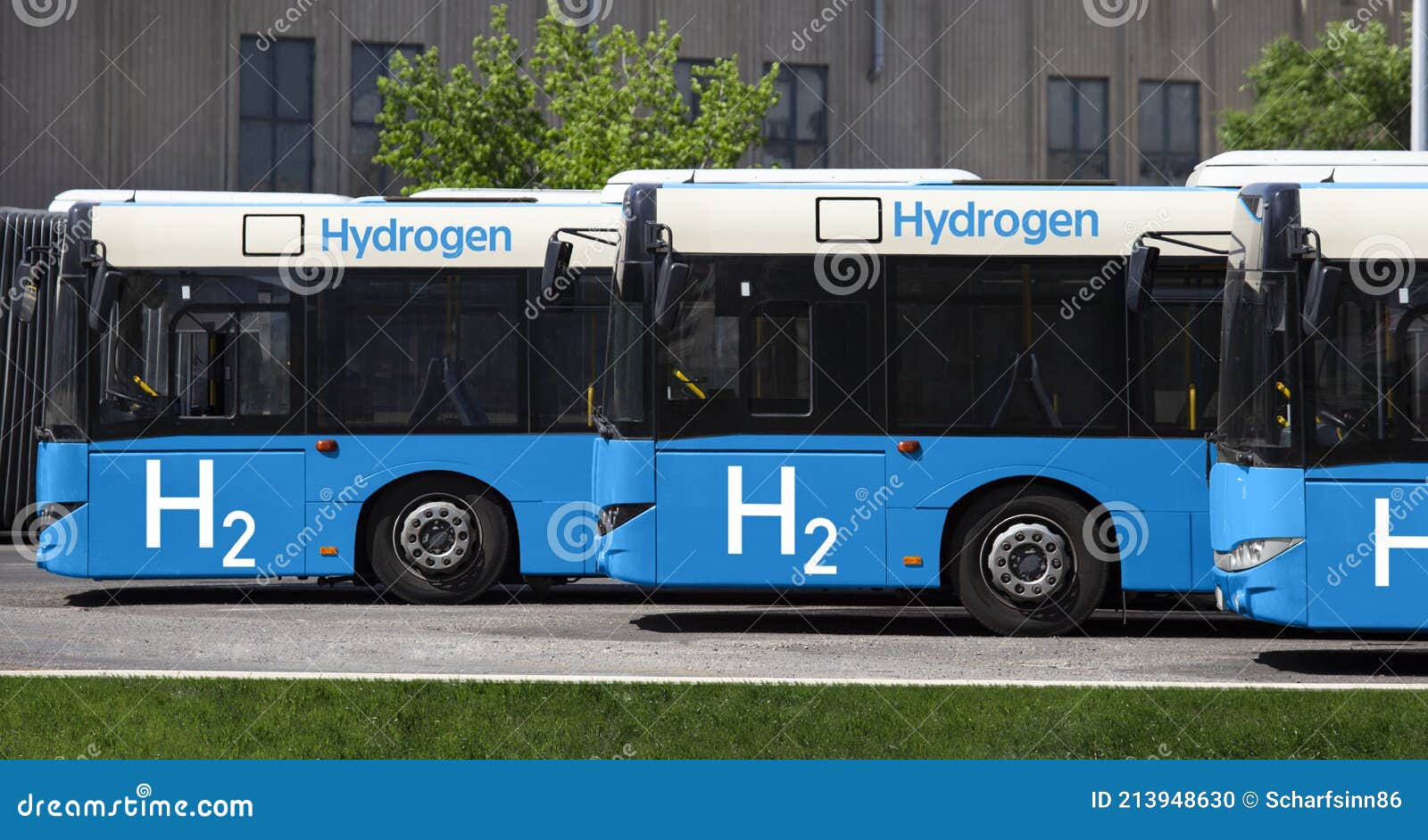 A hydrogen fuel cell buses stock photo. Image of power - 213948630