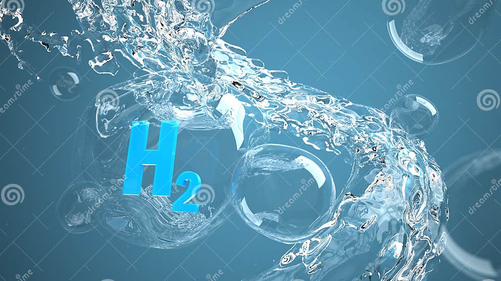 Hydrogen Fuel Liquid stock illustration. Illustration of ecology ...