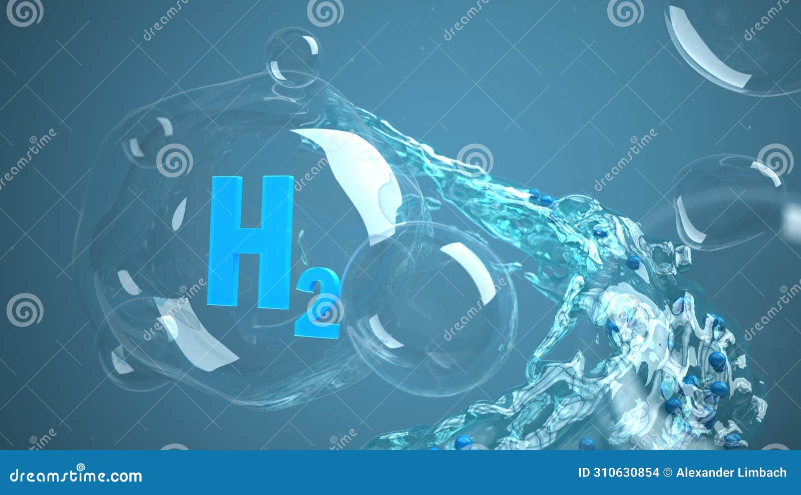 Hydrogen Fuel Liquid Molecules Stock Illustration - Illustration of ...