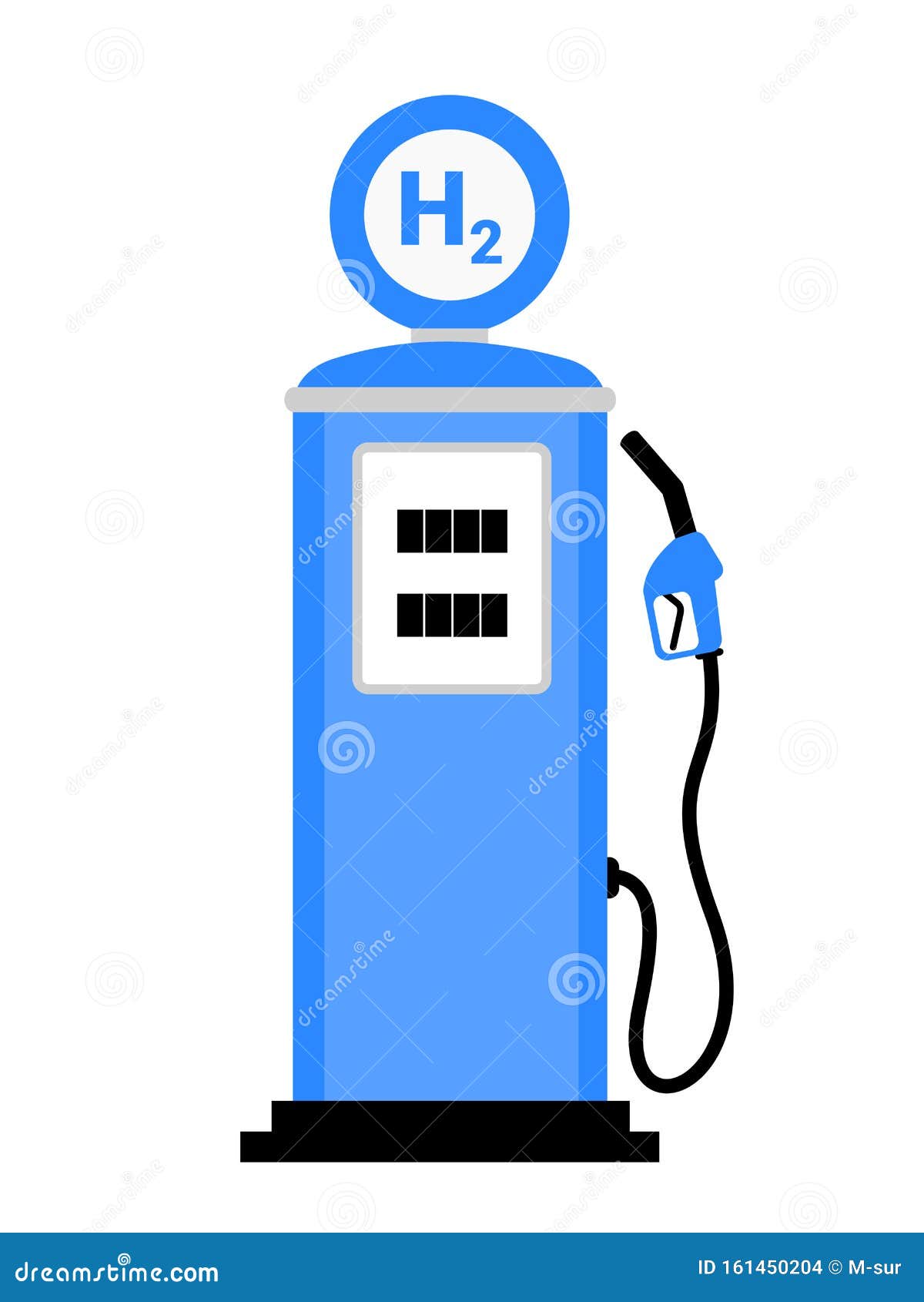 Hydrogen Fuel Stock Vector Illustration Of Gasoline 161450204