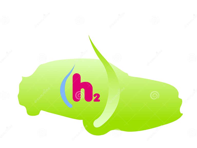 Hydrogen Fueled Car Logo Vector Stock Vector - Illustration of drive ...