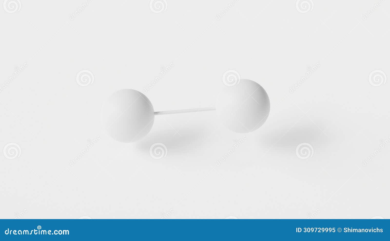 Hydrogen Molecule 3d, Molecular Structure, Ball and Stick Model ...