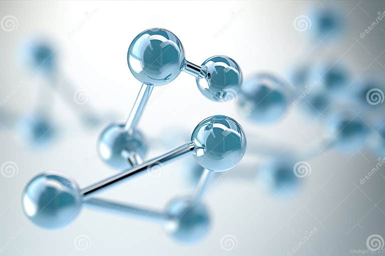 Hydrogen Molecule Model Illuminated on a White Background, Unveiling ...