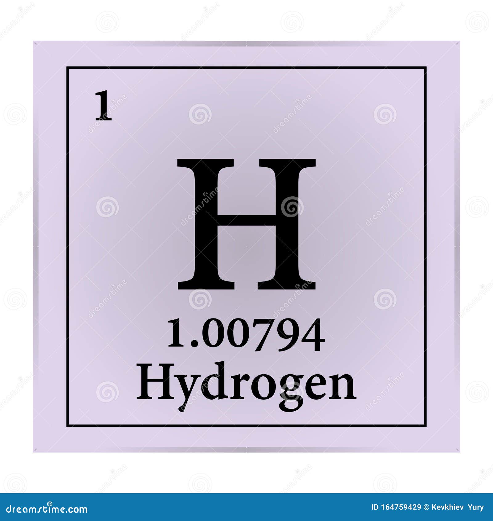 Hydrogen Periodic Table of the Elements Vector Illustration Eps 10 ...