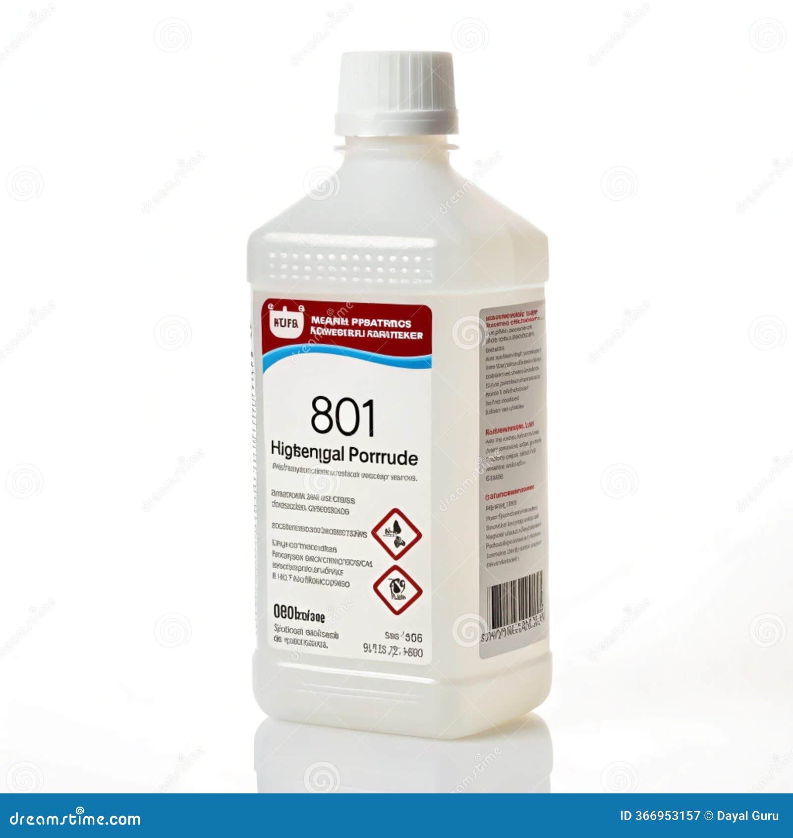 Hydrogen Peroxide Molecular Structure, 3d Model Molecule, Oxidizer ...