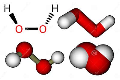 Hydrogen peroxide (H2O2) stock illustration. Illustration of background ...