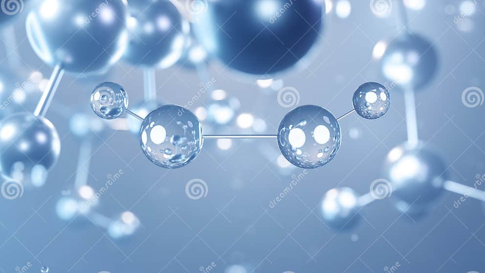 Hydrogen Peroxide Molecular Structure 3d, Flat Model, Antiseptic ...