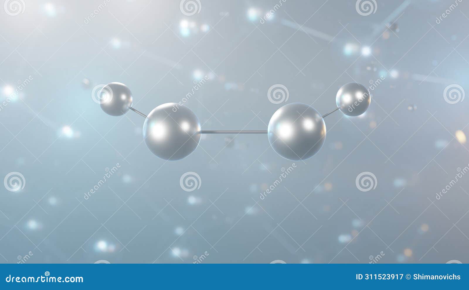 Hydrogen Peroxide Molecular Structure, 3d Model Molecule, Oxidizer ...