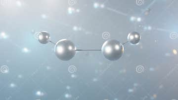 Hydrogen Peroxide Molecular Structure, 3d Model Molecule, Oxidizer ...