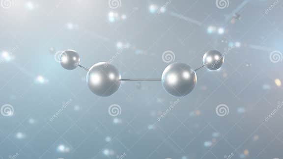 Hydrogen Peroxide Molecular Structure, 3d Model Molecule, Oxidizer ...