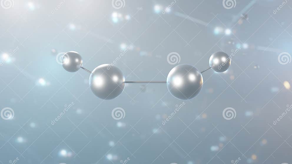 Hydrogen Peroxide Molecular Structure, 3d Model Molecule, Oxidizer ...