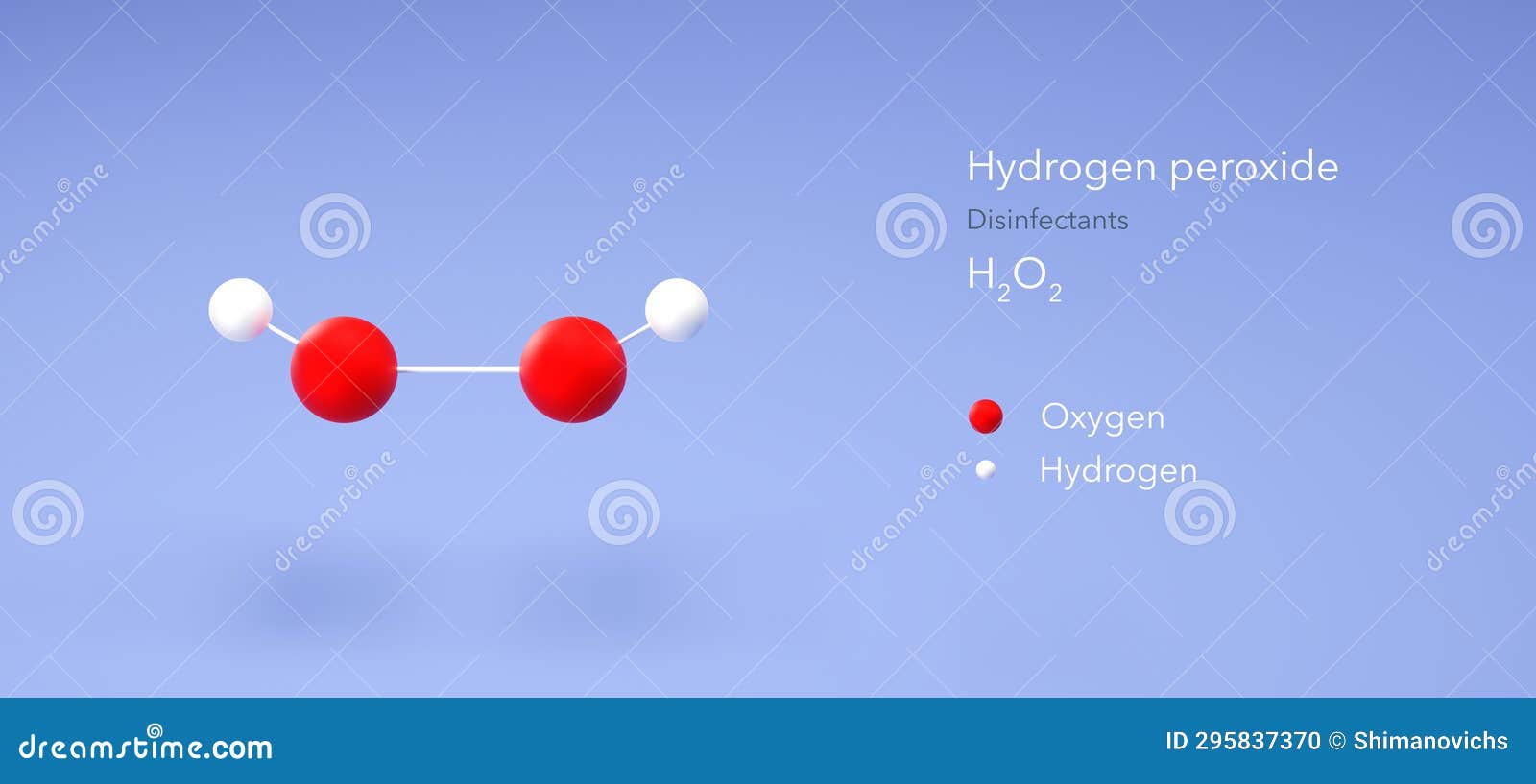 Hydrogen Peroxide Molecule, Molecular Structures, Oxidizer, 3d Model ...