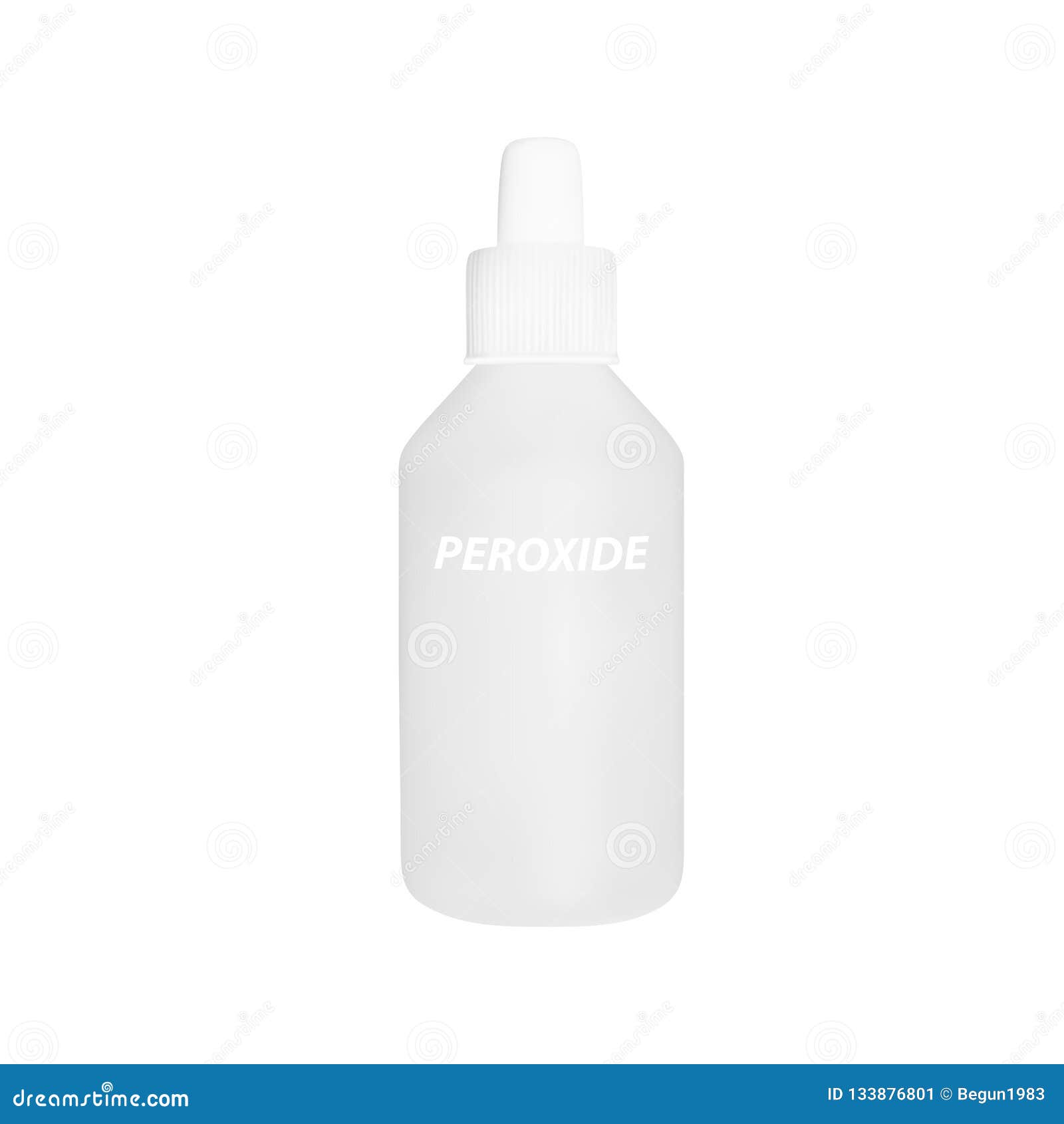 Hydrogen Peroxide in on White Background. Stock Vector - Illustration ...