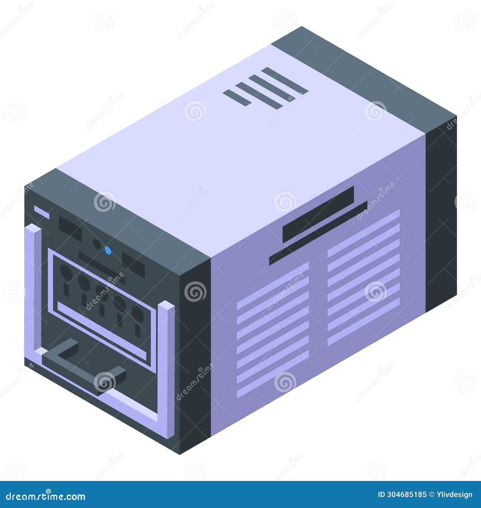 Hydrogen Power Station Icon Isometric Vector. Water Gas Stock ...