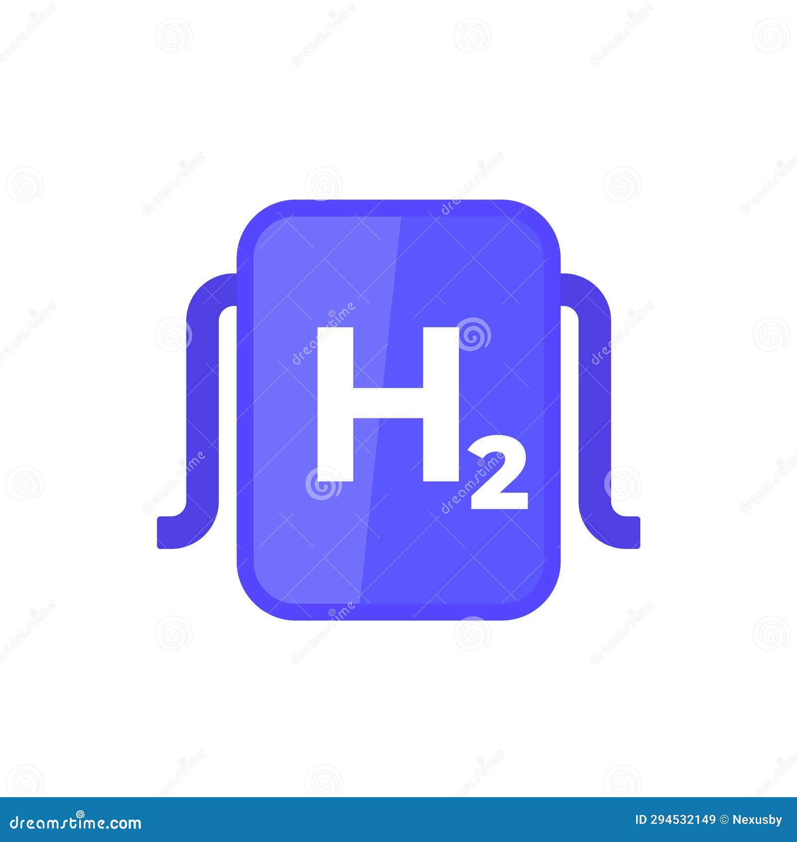 Hydrogen Power System Icon, H2 Energy Source Stock Vector - Illustration of power, design: 294532149