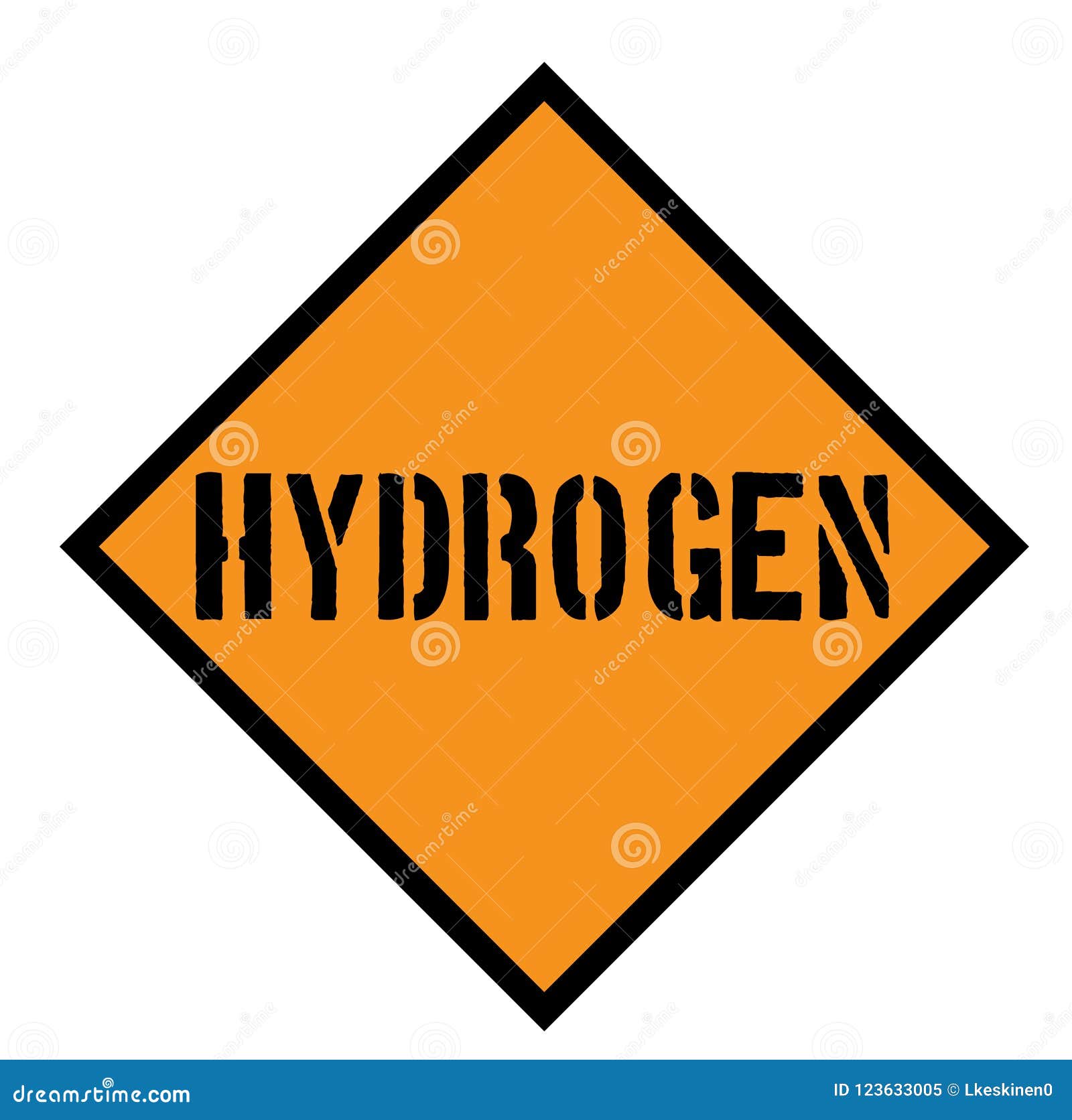 Hydrogen sign on white stock vector. Illustration of chloride - 123633005
