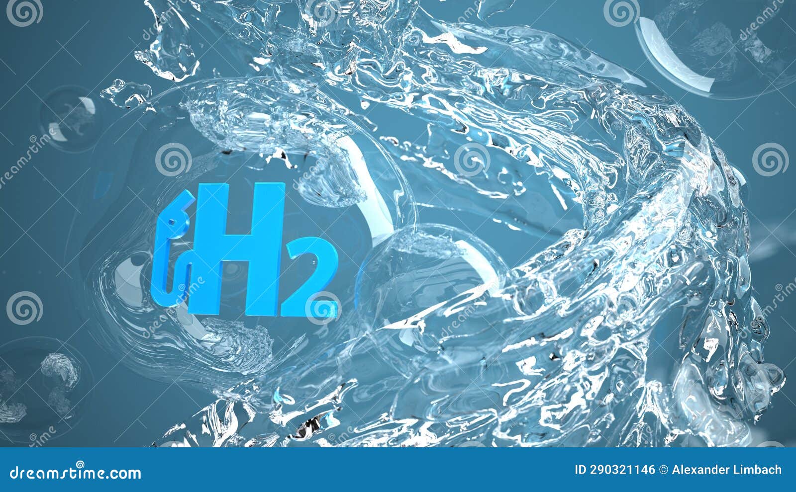 Hydrogen Station Liquid Bubbles Stock Illustration - Illustration of ...