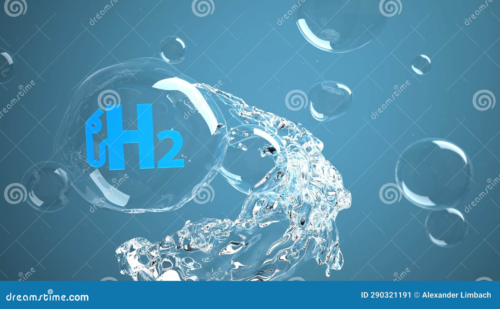 Hydrogen Station Liquid Bubbles Stock Illustration - Illustration of ...
