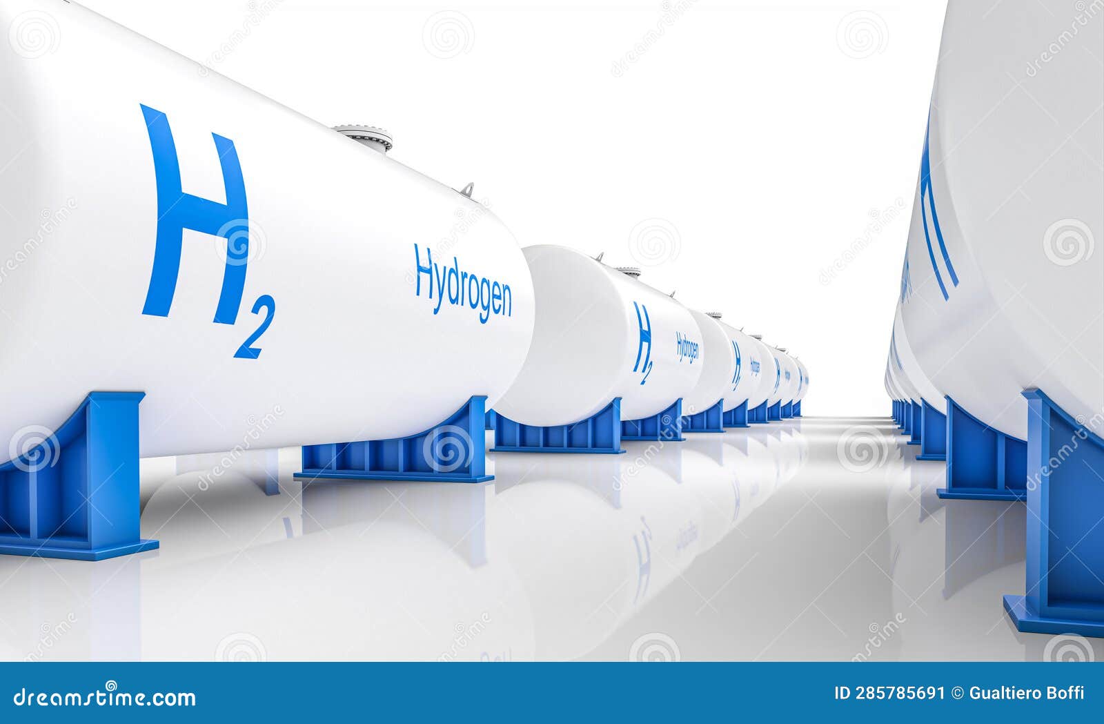 Hydrogen Storage Line Icon, Vector | CartoonDealer.com #231476505