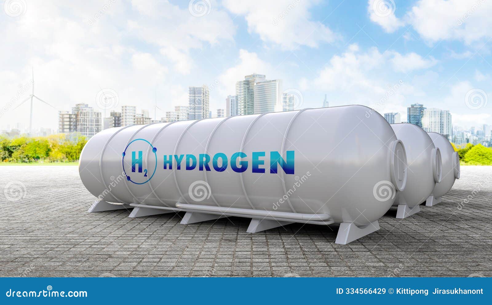 Hydrogen Storage Tank Concept. Royalty-Free Stock Image | CartoonDealer ...