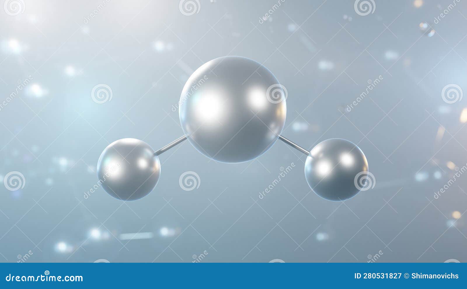 Hydrogen Sulfide Molecular Structure, 3d Model Molecule, Chalcogen ...