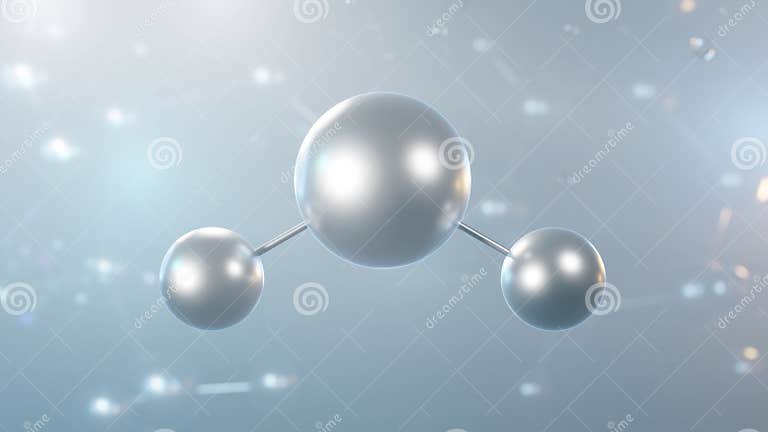 Hydrogen Sulfide Molecular Structure, 3d Model Molecule, Chalcogen ...