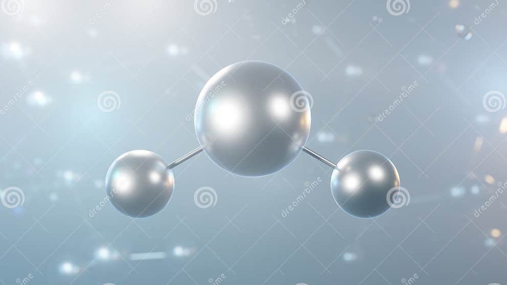 Hydrogen Sulfide Molecular Structure, 3d Model Molecule, Chalcogen ...