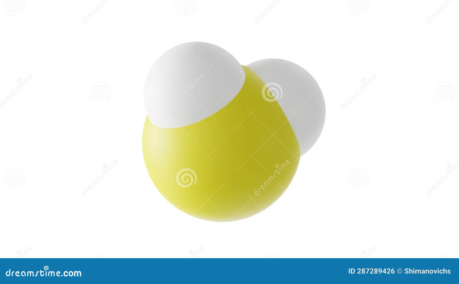 Hydrogen Sulfide Molecule, Chalcogen-hydride Gas Molecular Structure ...