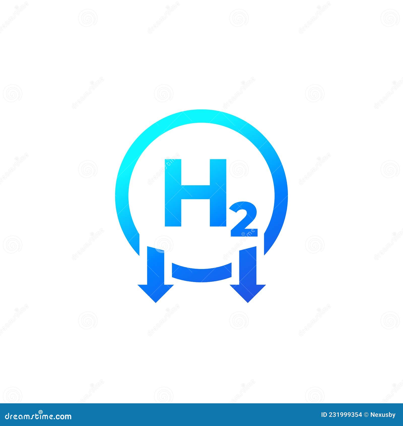 Hydrogen Synthesis or Production Icon Stock Vector - Illustration of ...
