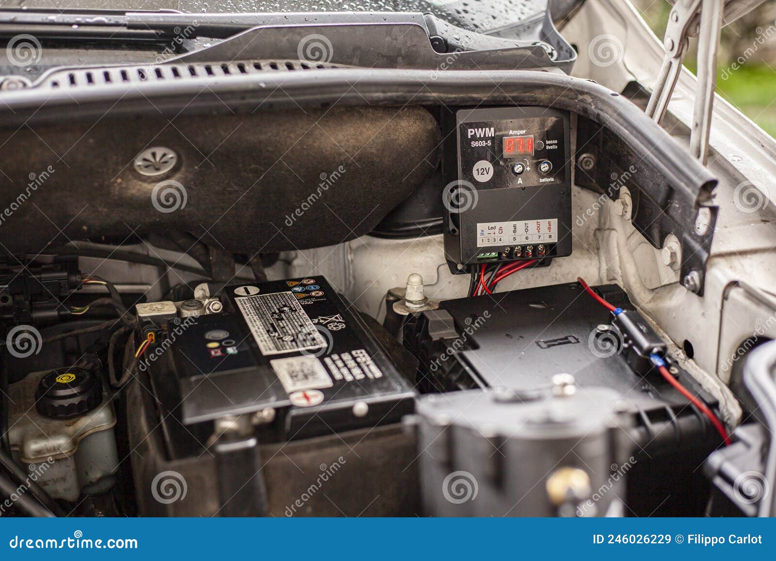 Hydrogen System Control Unit in the Car Engine Editorial Stock Image ...