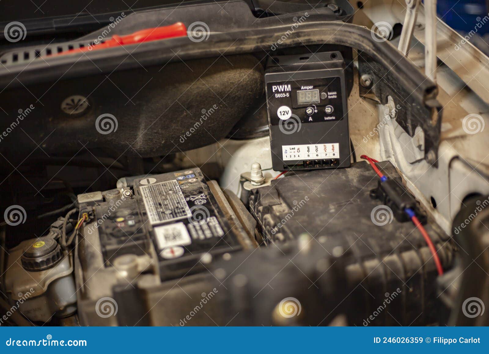Hydrogen System Control Unit in the Car Engine Editorial Stock Image ...