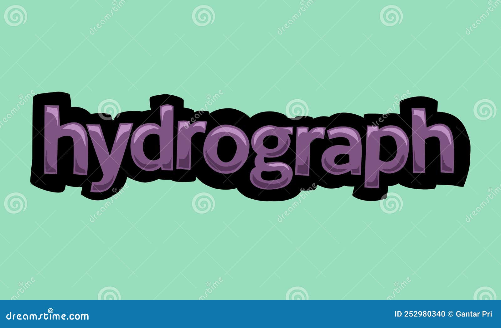 HYDROGRAPH Background Writing Vector Design Stock Vector - Illustration ...