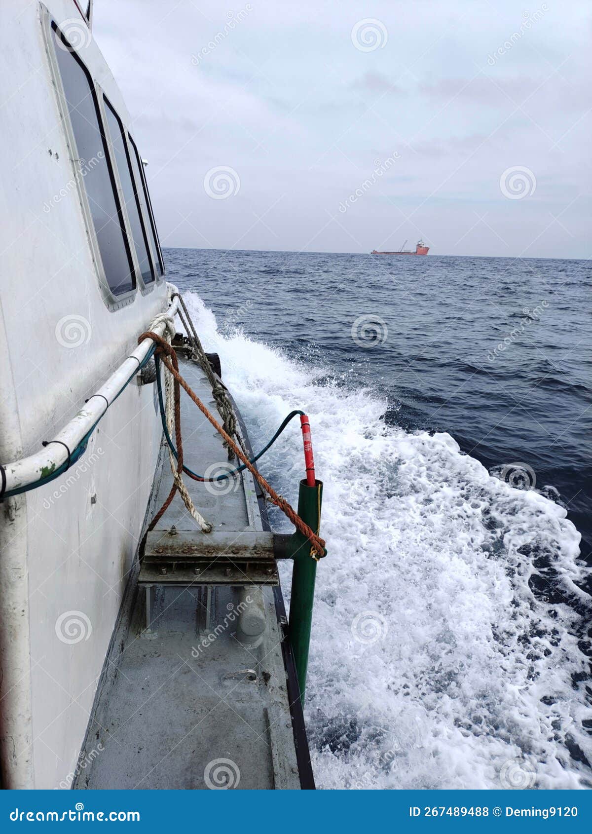 Hydrographic Survey Vessel with Multibeam Echosounder Stock Photo ...