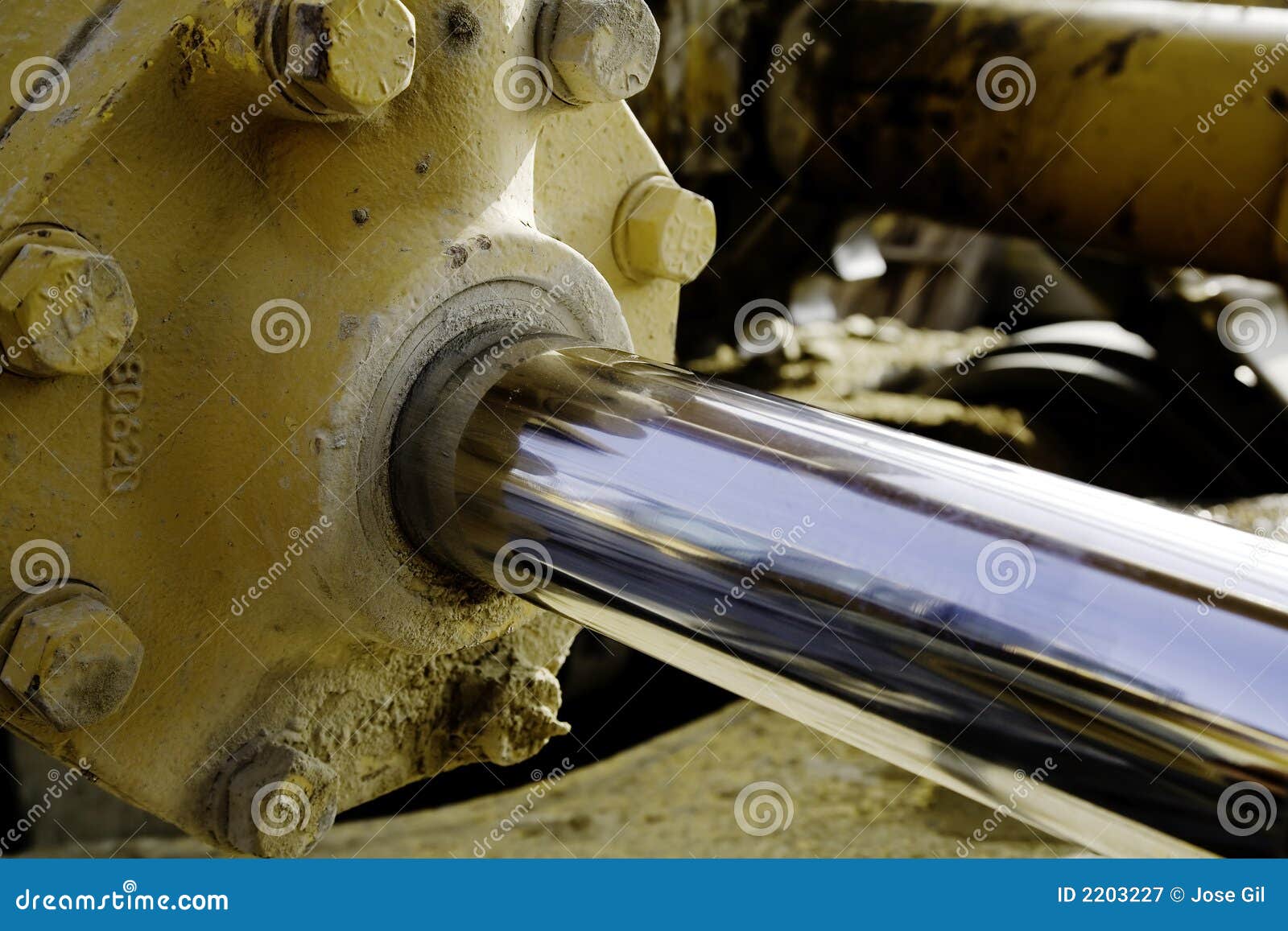Hydrolic Piston 2 stock image. Image of bucket, hydrolic - 2203227