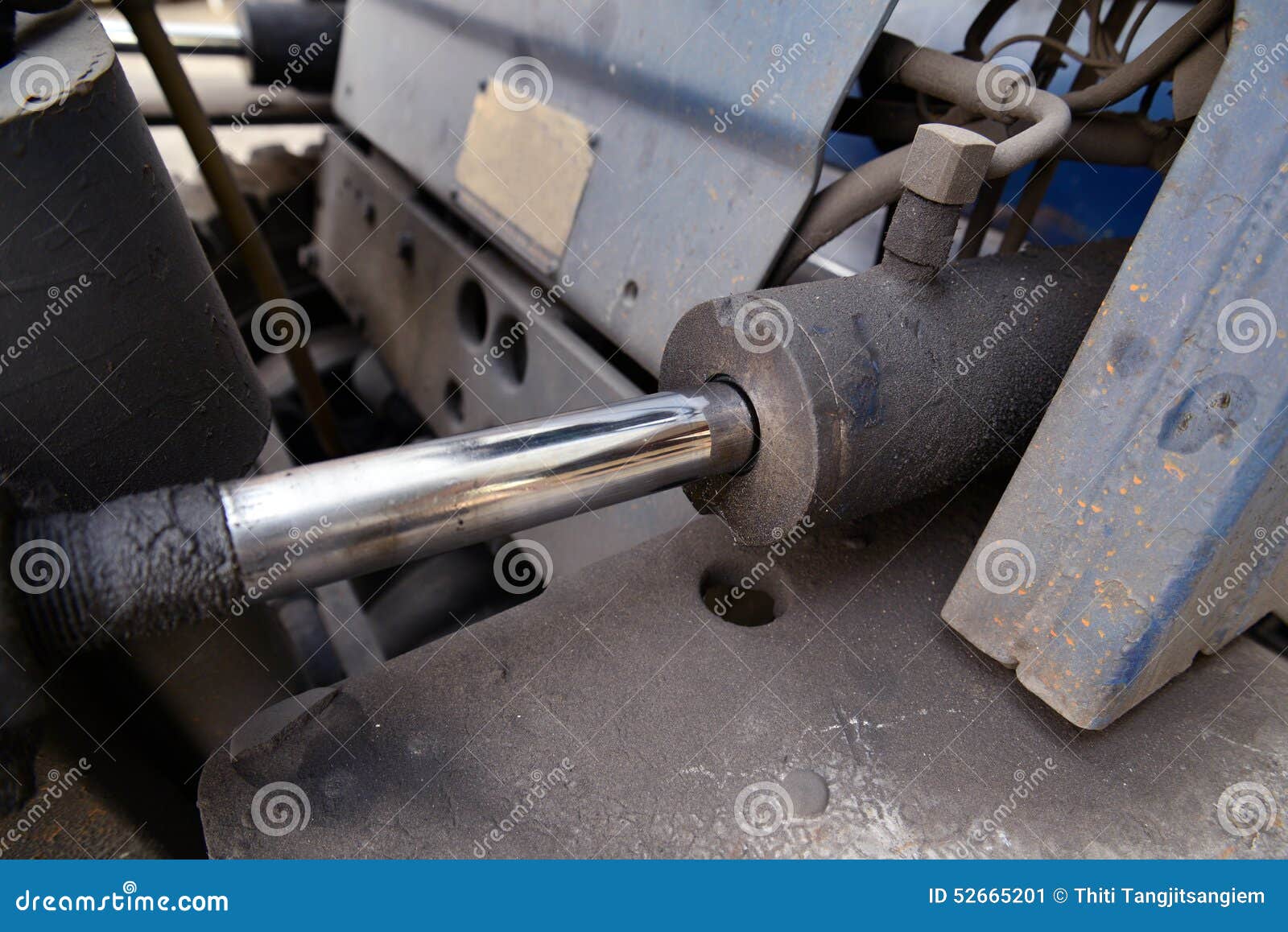 Hydrolic pistong fotografering för bildbyråer. Bild av högt - 52665201