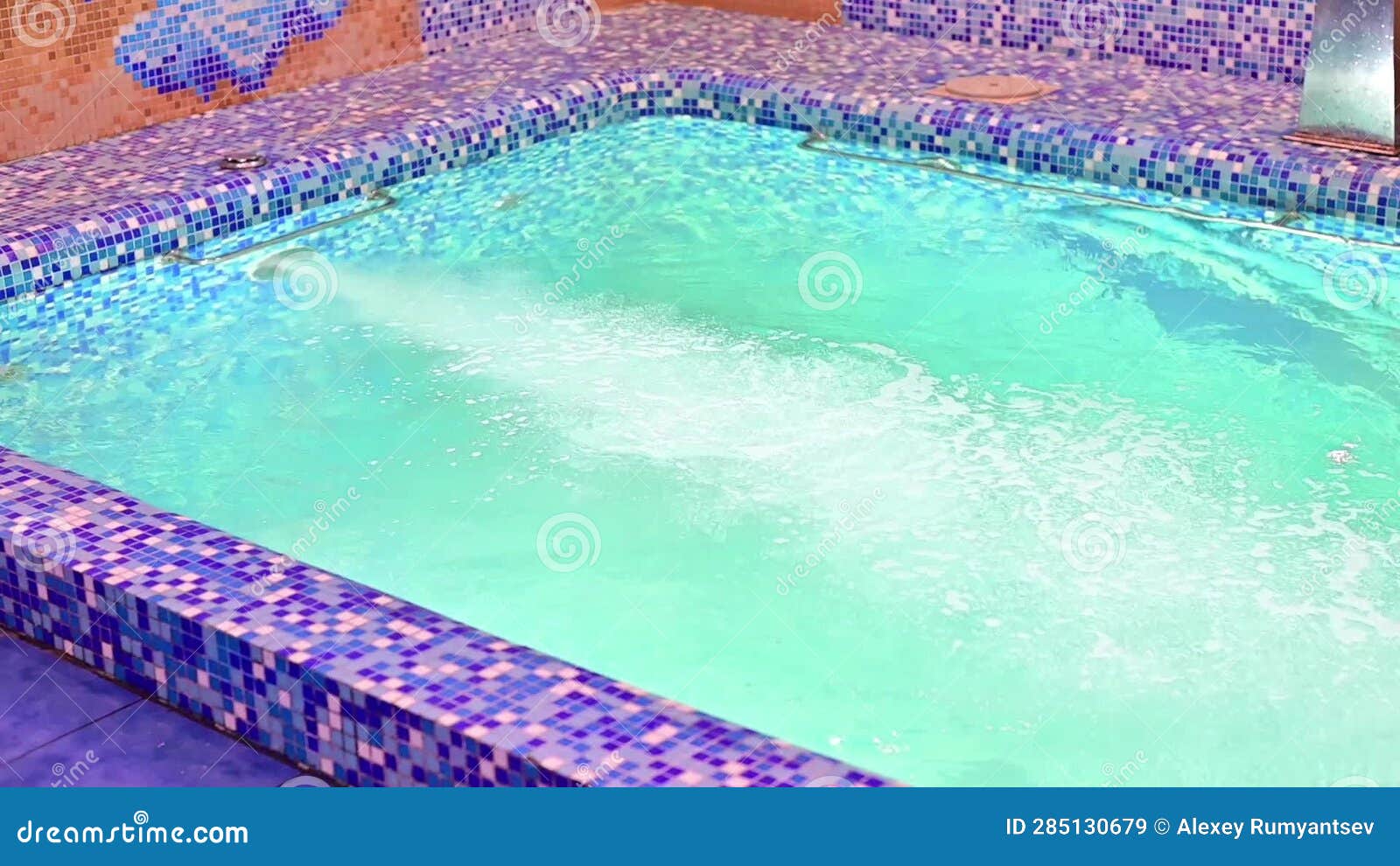 Hydromassage water jet stock video. Video of clean, swim - 285130679