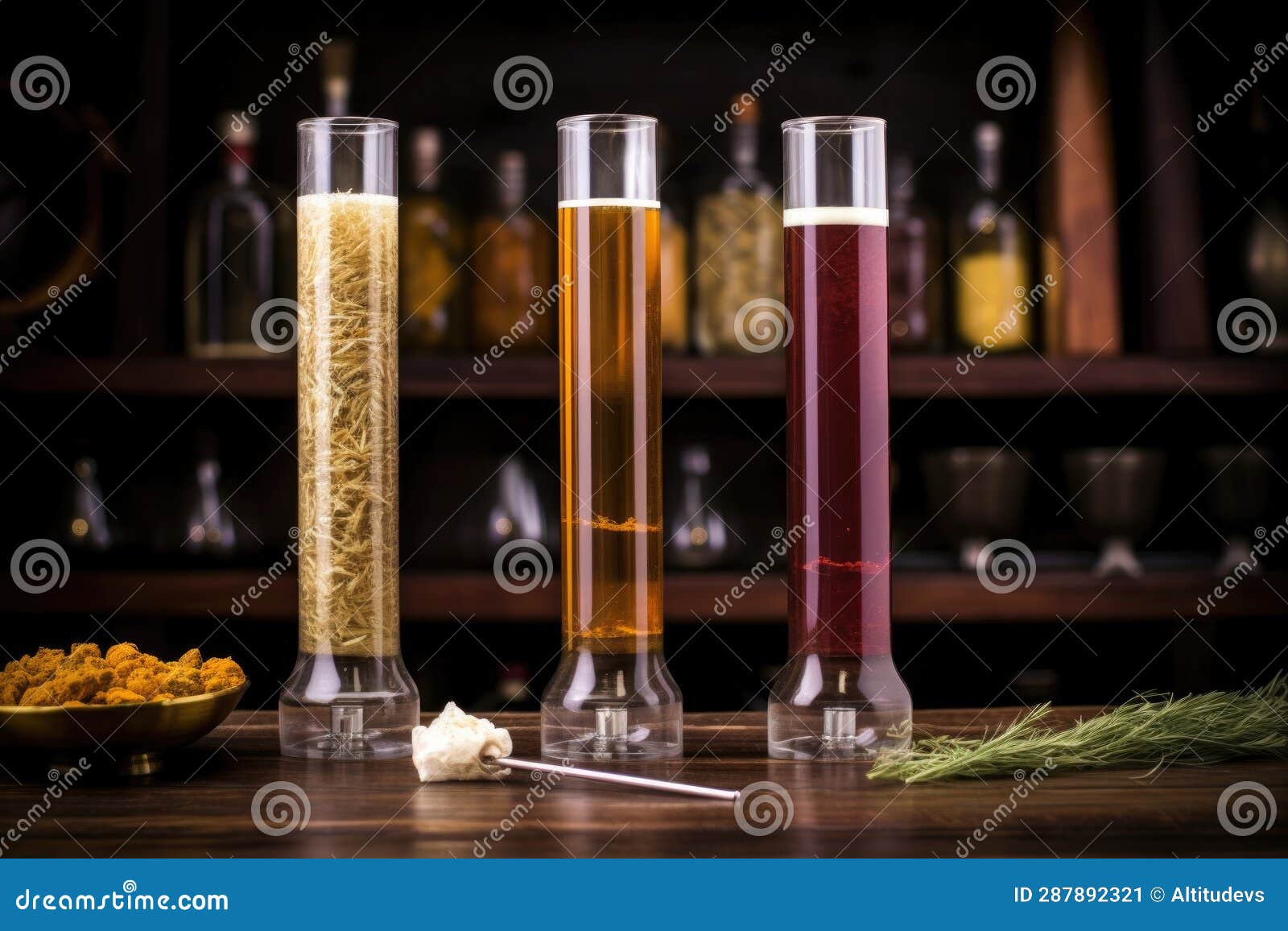 Glass Hydrometer With Black Cap Isolated On White Background. Equipment ...