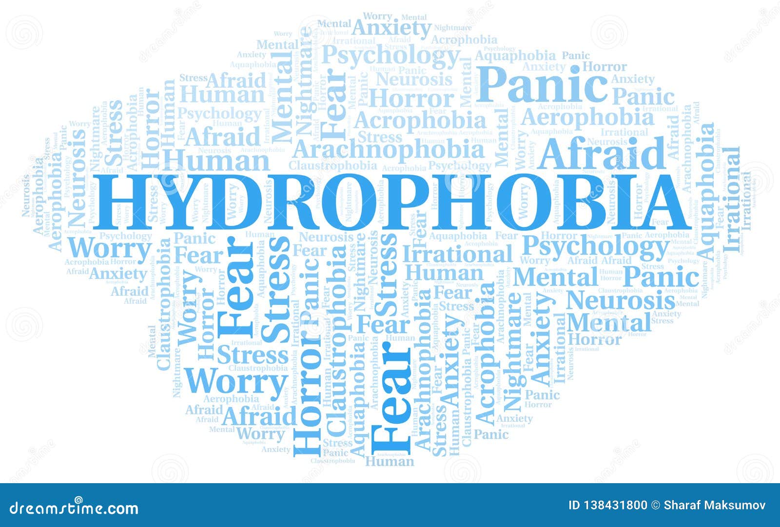 Hydrophobia, Fear Icon On White Background. Can Be Used For Web, Logo ...