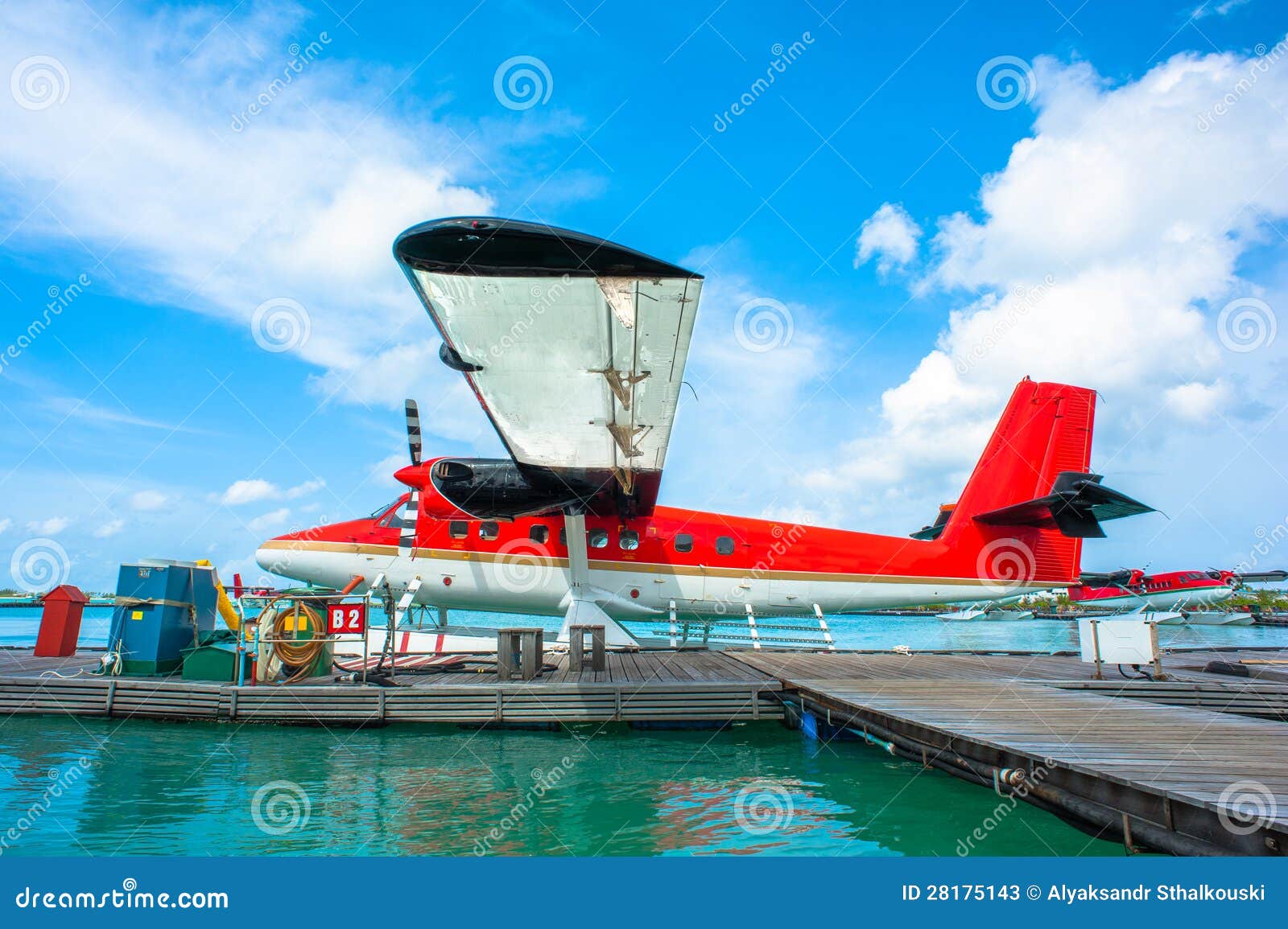 Hydroplane at Male Airport, Maldives Stock Image - Image of hydroplane ...