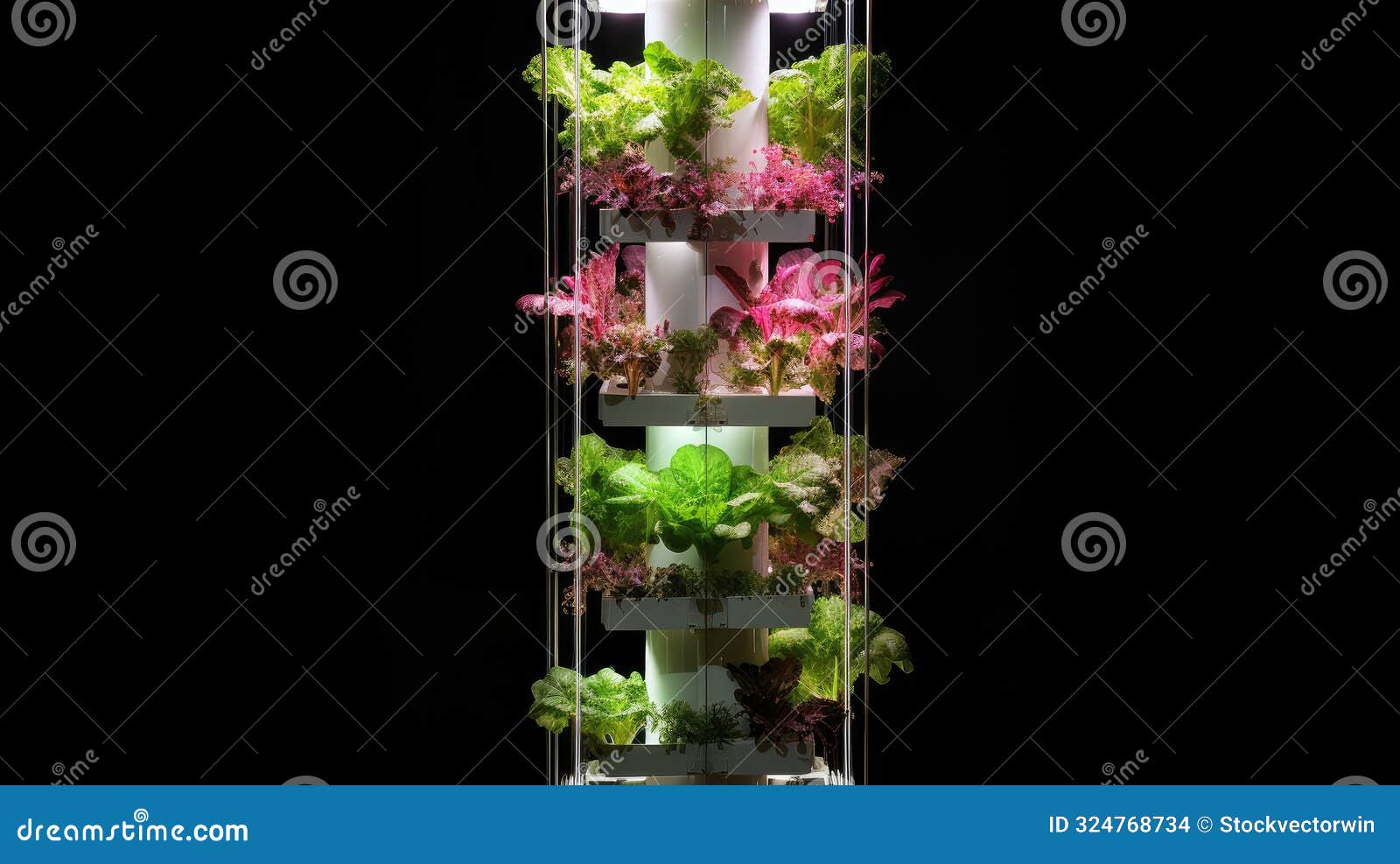 Hydroponic Agriculture Technology Stock Illustration - Illustration of ...