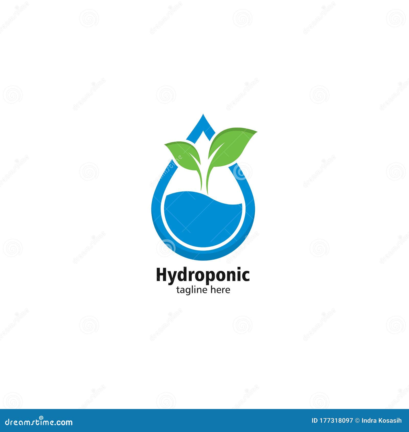 Hydroponic Logo Vector Icon Illustration Stock Vector - Illustration of ...