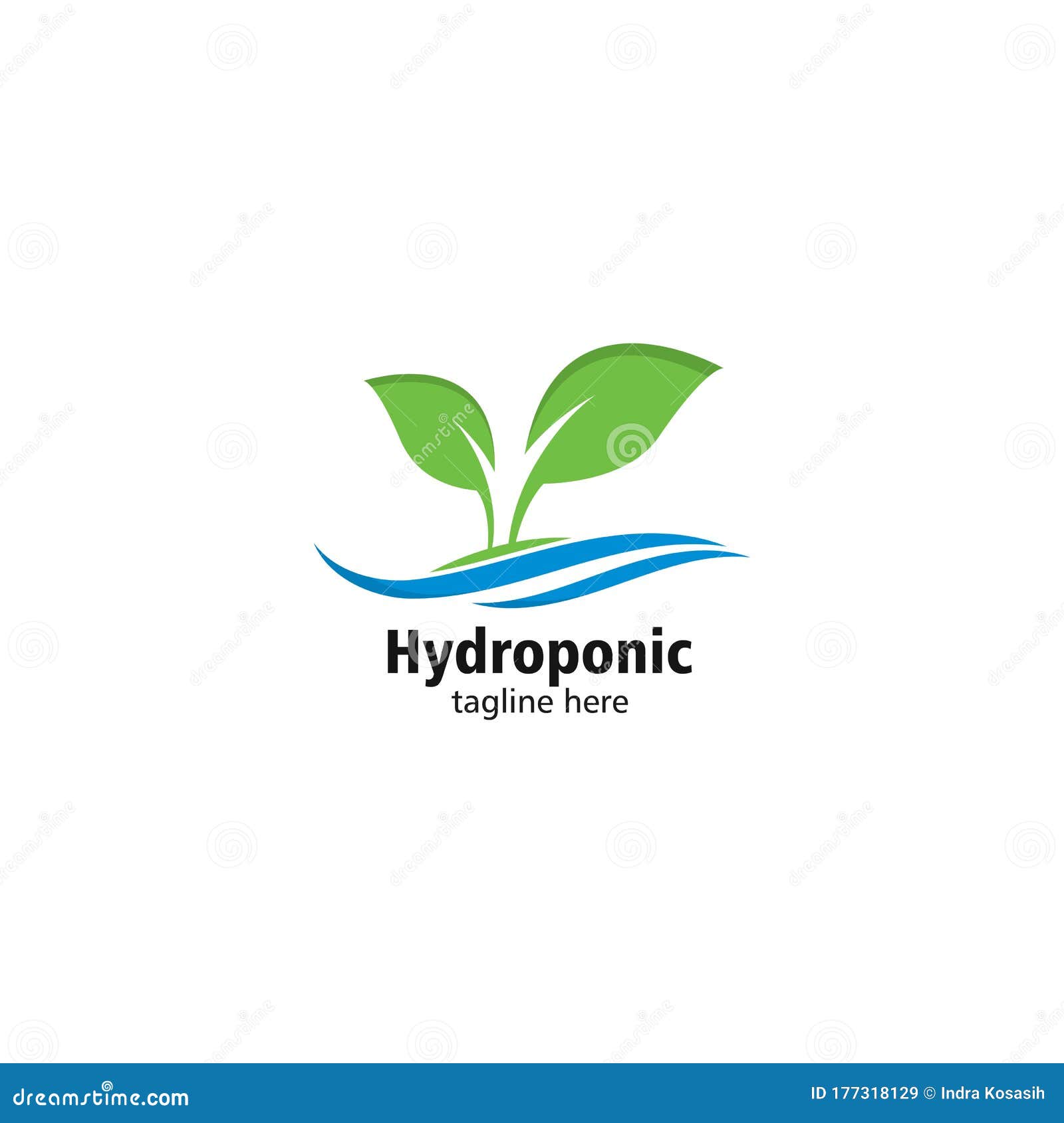 Hydroponic Logo Vector Icon Illustration Stock Vector - Illustration of ...