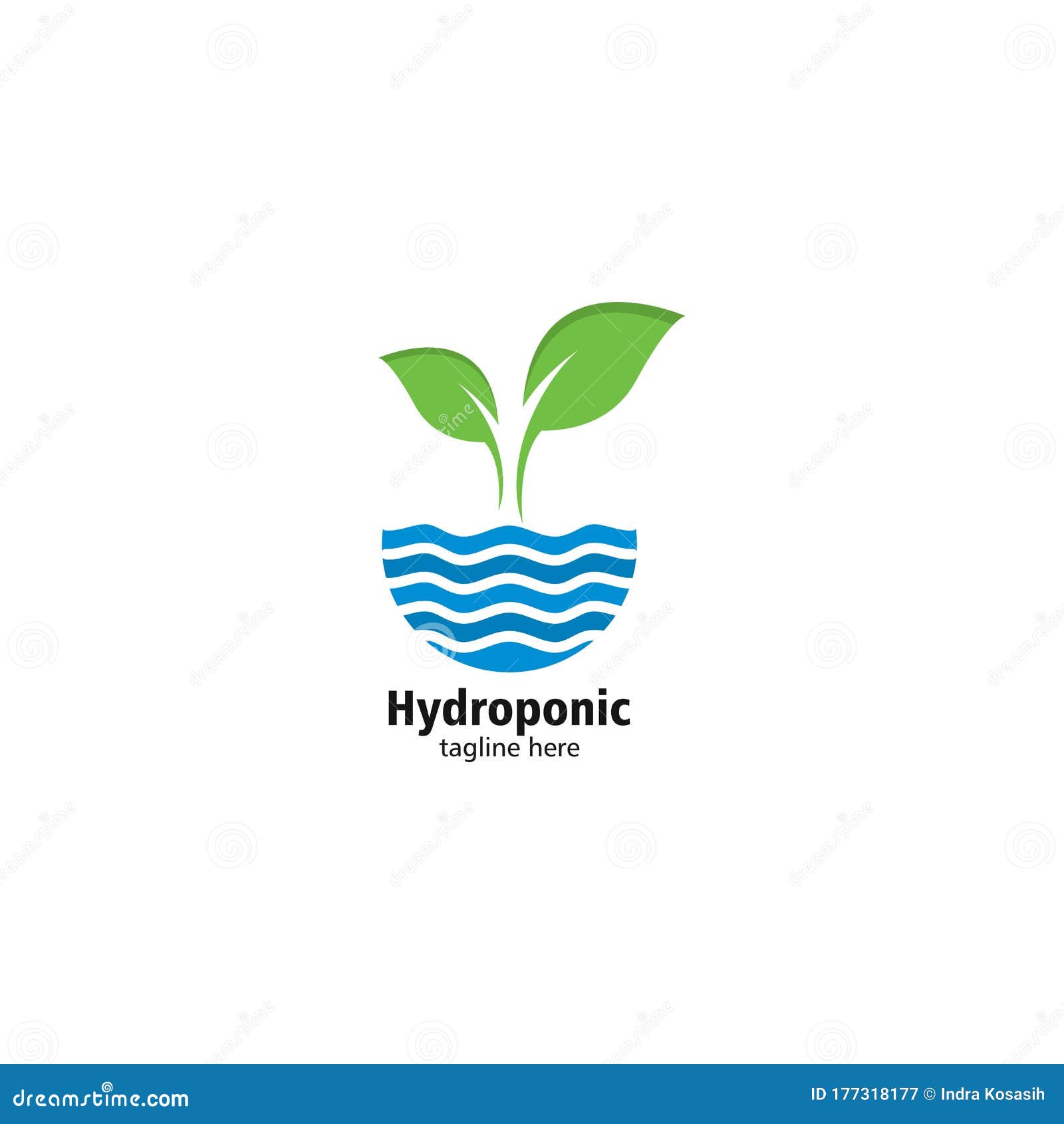Hydroponic Logo Vector Icon Illustration Stock Vector - Illustration of ...