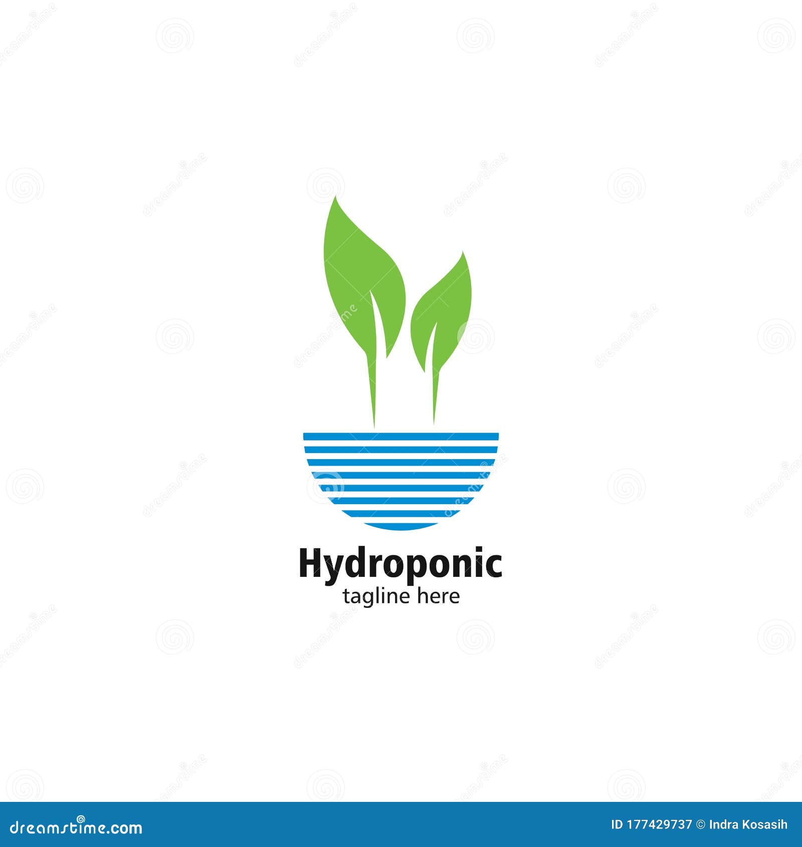 Hydroponic Logo Vector Icon Illustration Stock Illustration ...