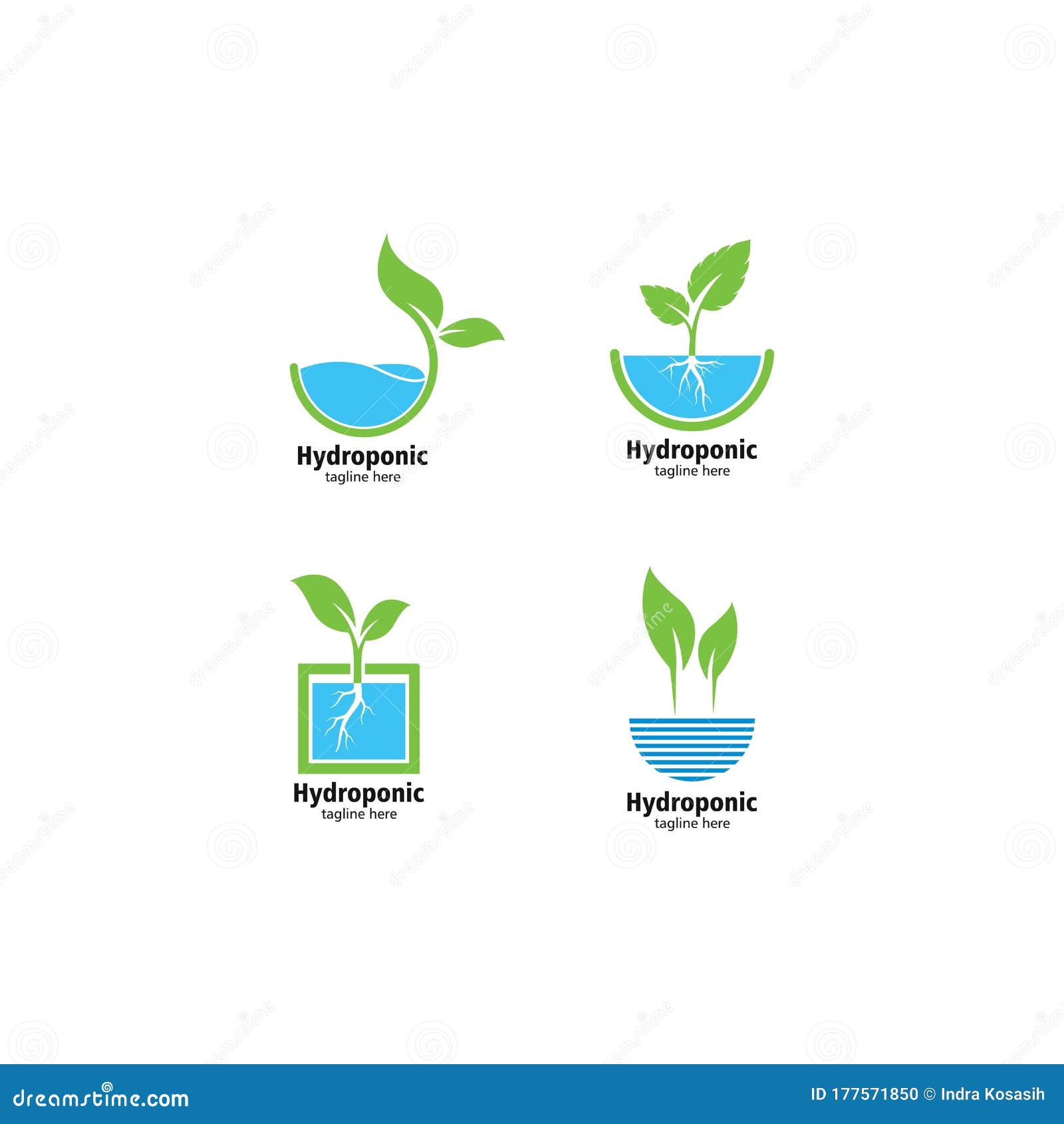 Hydroponic Logo Vector Icon Illustration Stock Vector - Illustration of ...