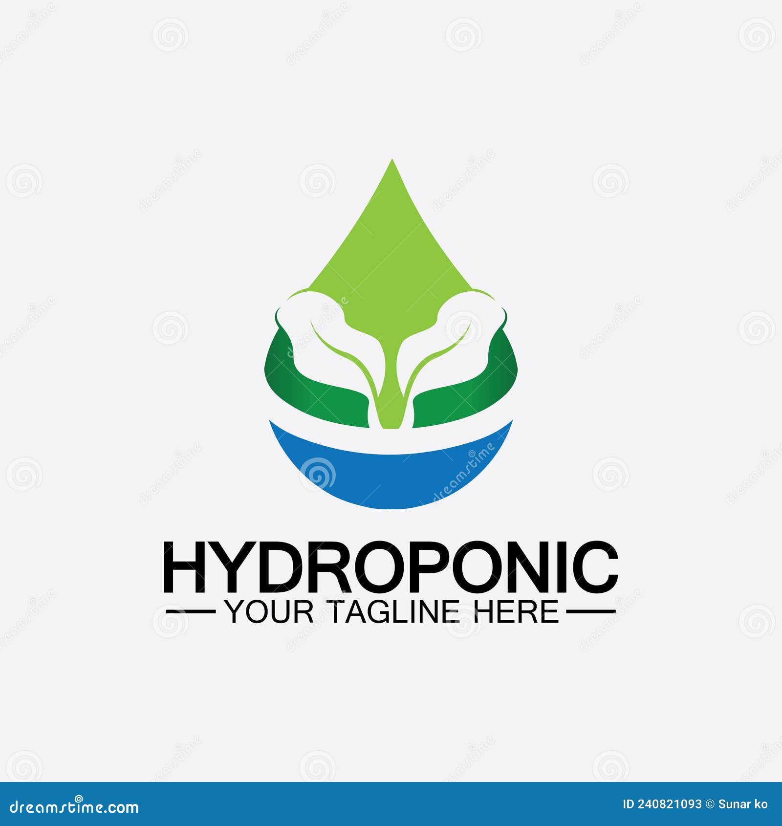 Hydroponic Logo Vector Icon Illustration Design Stock Vector ...