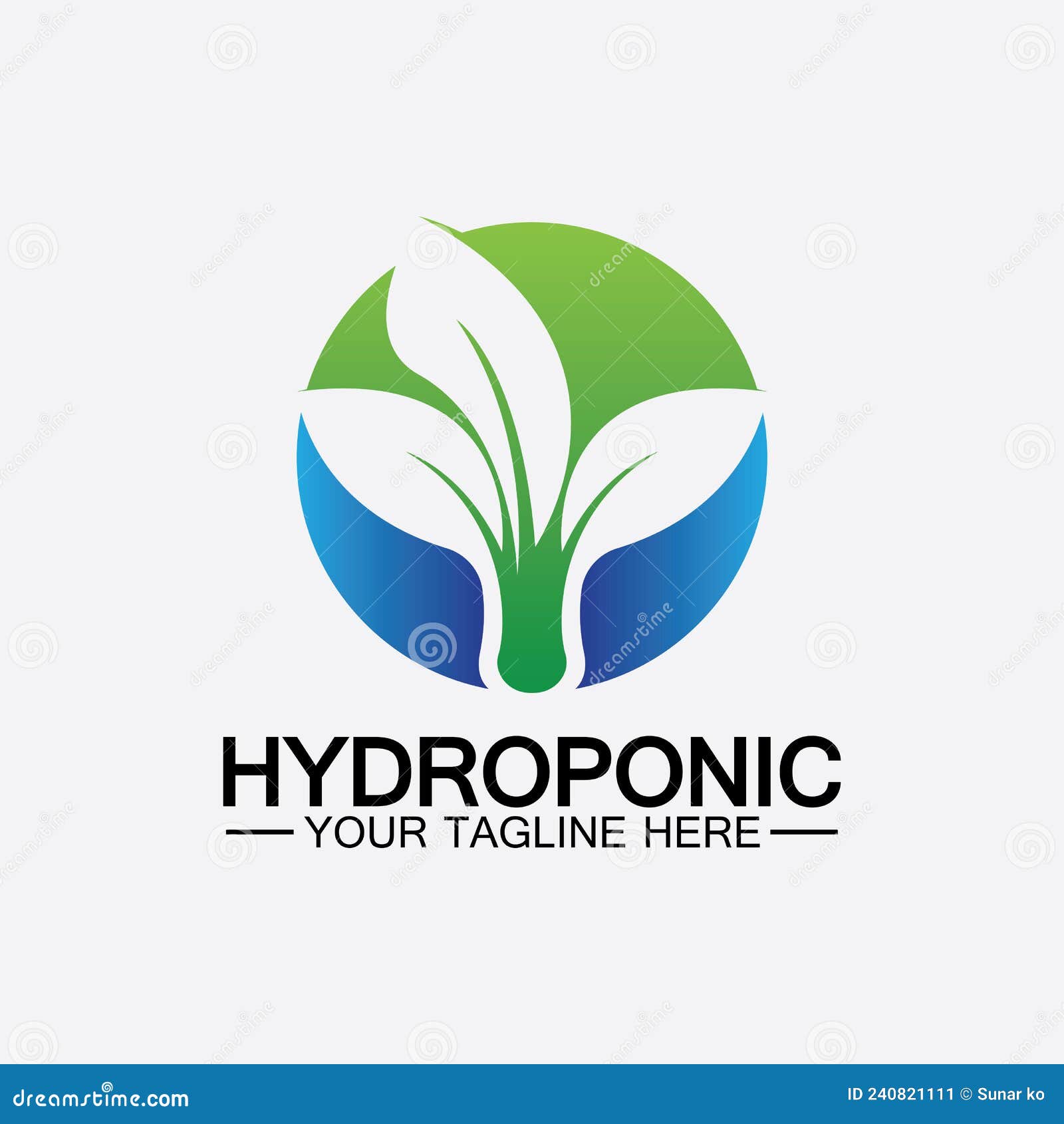 Hydroponic Logo Vector Icon Illustration Design Stock Vector ...