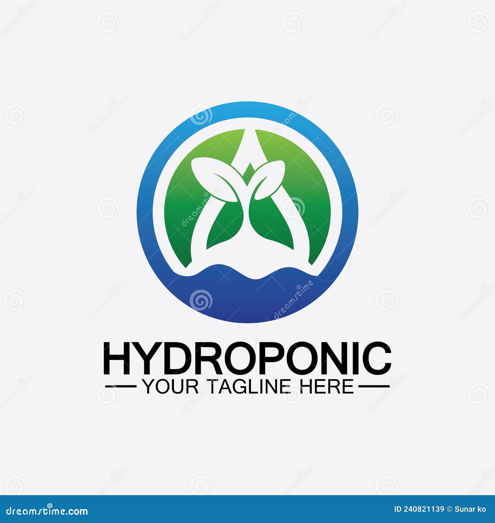Hydroponic Logo Vector Icon Illustration Design Stock Vector ...