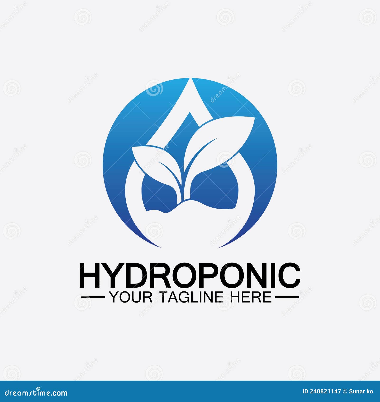 Hydroponic Logo Vector Icon Illustration Design Stock Vector ...