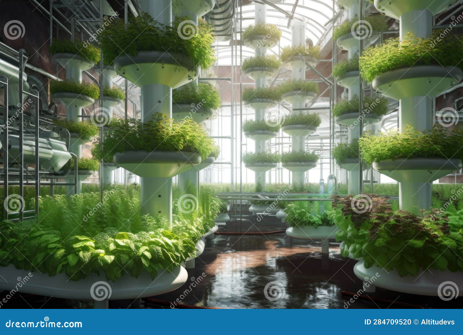 Hydroponic Nutrient Tanks and Pipes for Efficient Farming Stock Photo ...